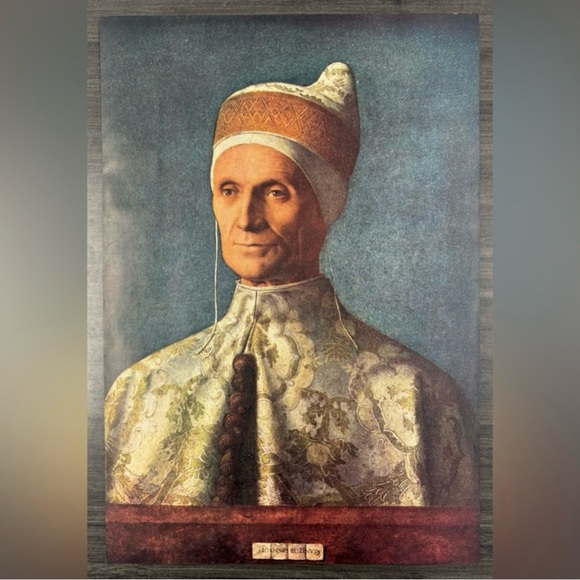 Art | Original Vintage Fine Art Print Giovanni Bellini Portrait Doge ...
